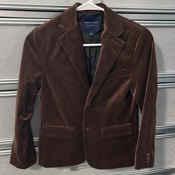 Janie and Jack | Jackets & Coats | Like New Janie And Jack Brown Velvet ...